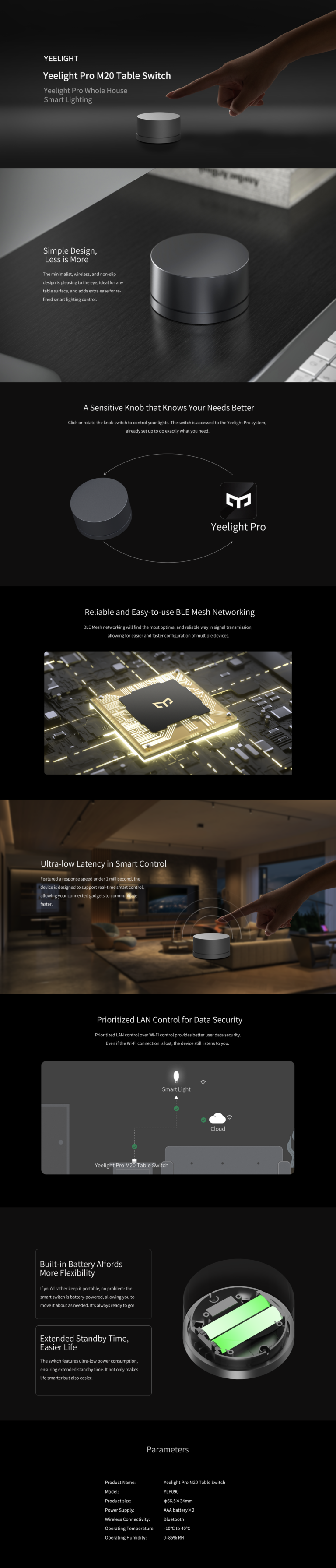 Yeelight Pro M20 Table Switch - Yeelight English