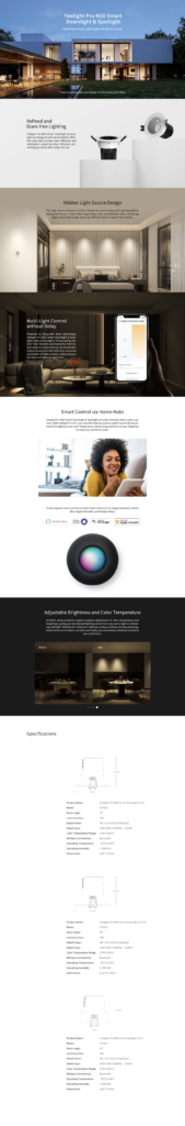 Yeelight Pro M20 Smart DownLight & SpotLight - Yeelight English