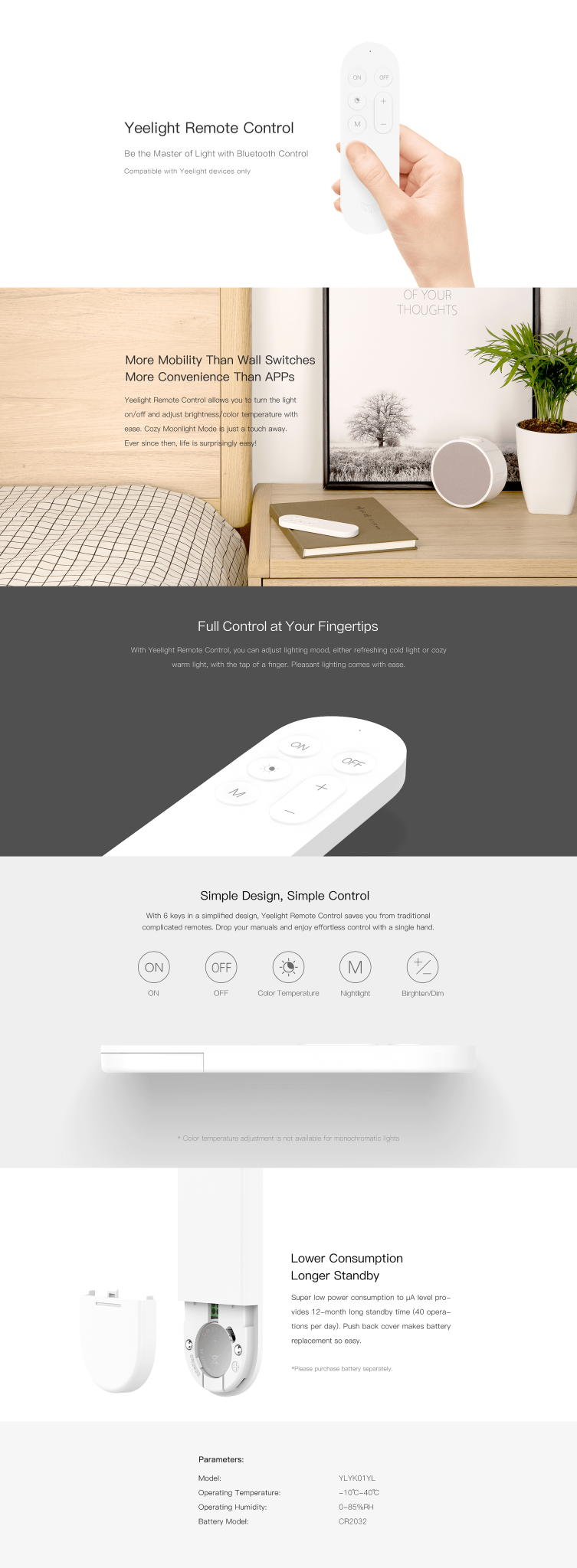 Yeelight BLE Remote - Yeelight English